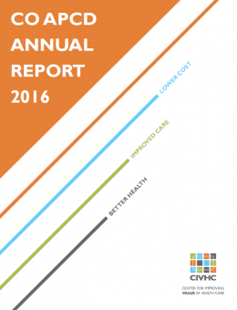 CO APCD Annual Report 2016 | APCD Council